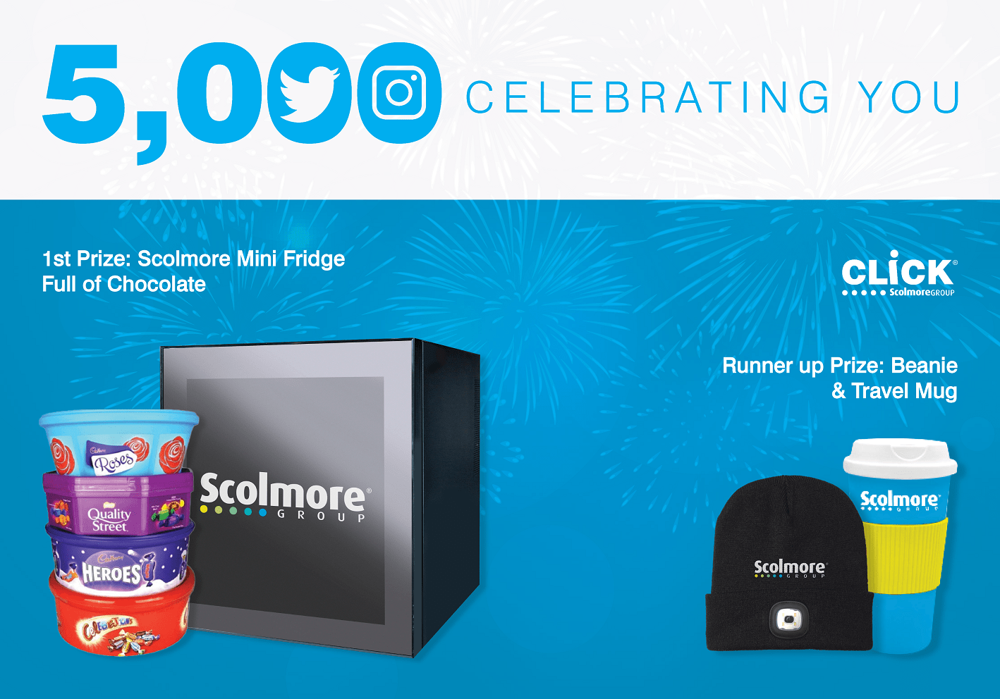 Fancy a Scolmore minifridge full of chocolate? Get following, liking ...