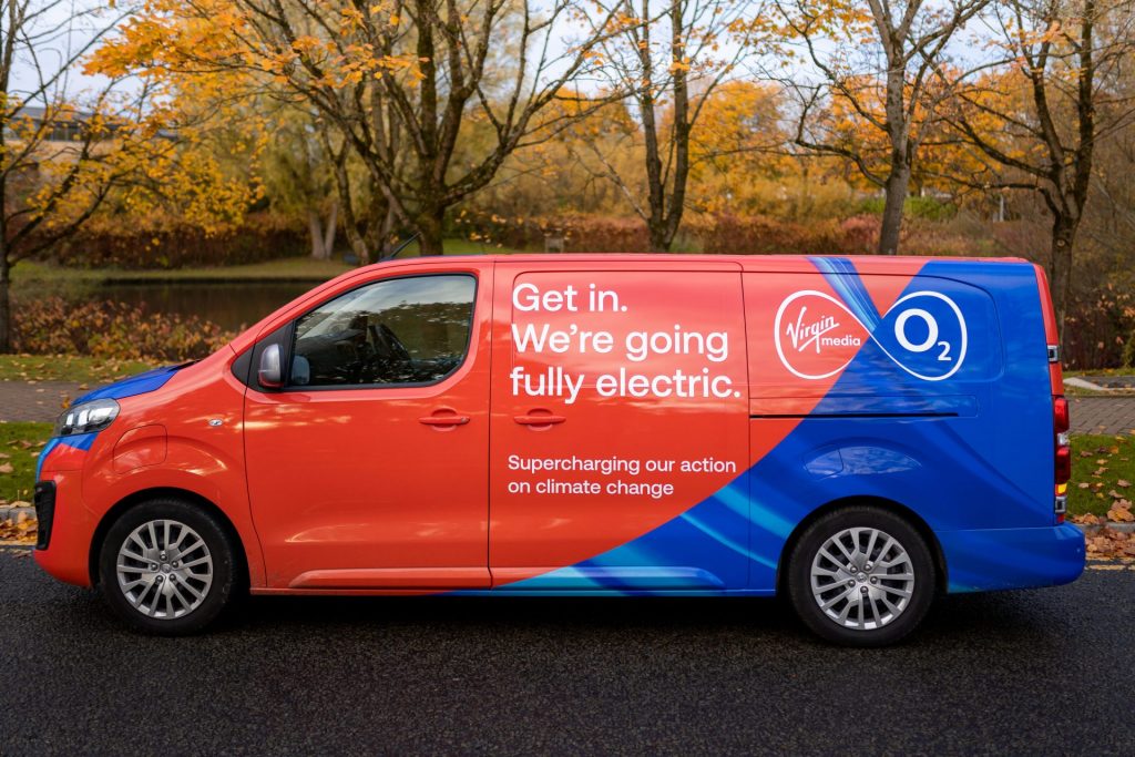 Virgin Media O2 unveils first van in its upcoming all-electric fleet ...