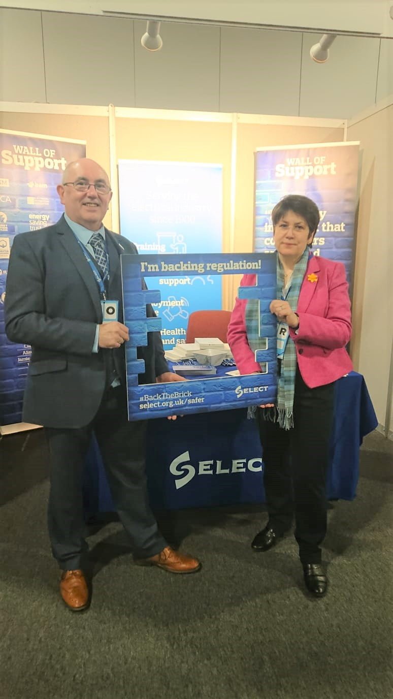 Left to Right - Eric Rae from SELECT with Tess White MSP - lighter ...