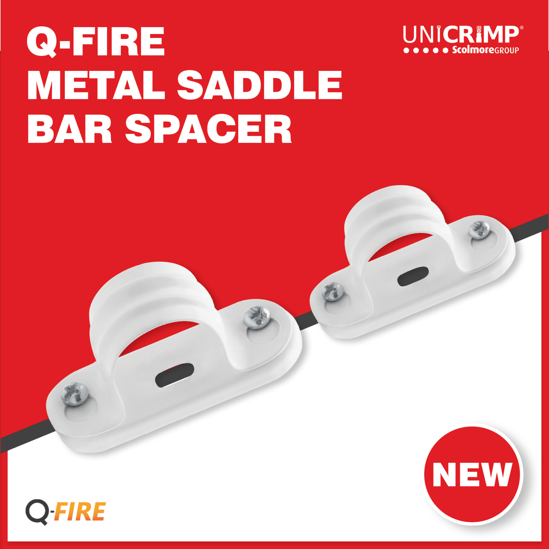 Unicrimp introduces metal saddle bar spacers - Electrical Times