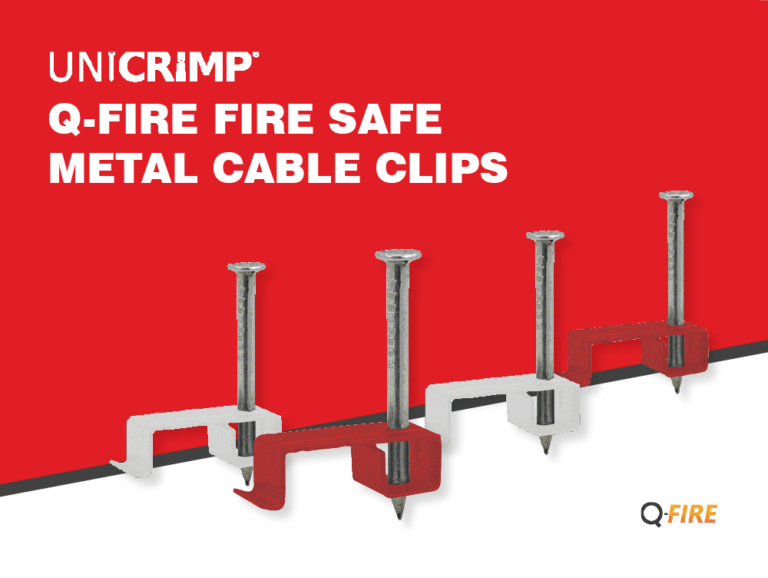 Unicrimp introduces red and white fire-safe metal cable clips ...