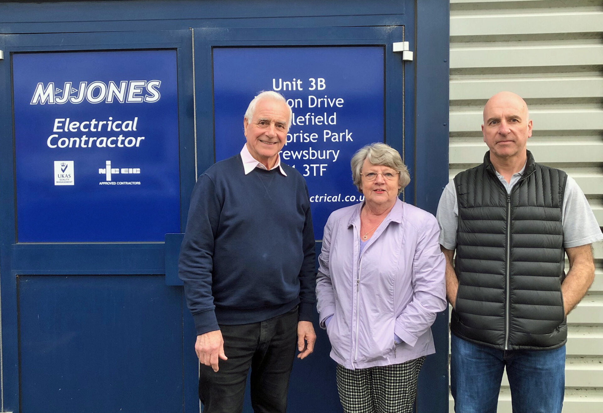 Mel of M. J. Jones Electrical Ltd celebrating 50 years in business ...