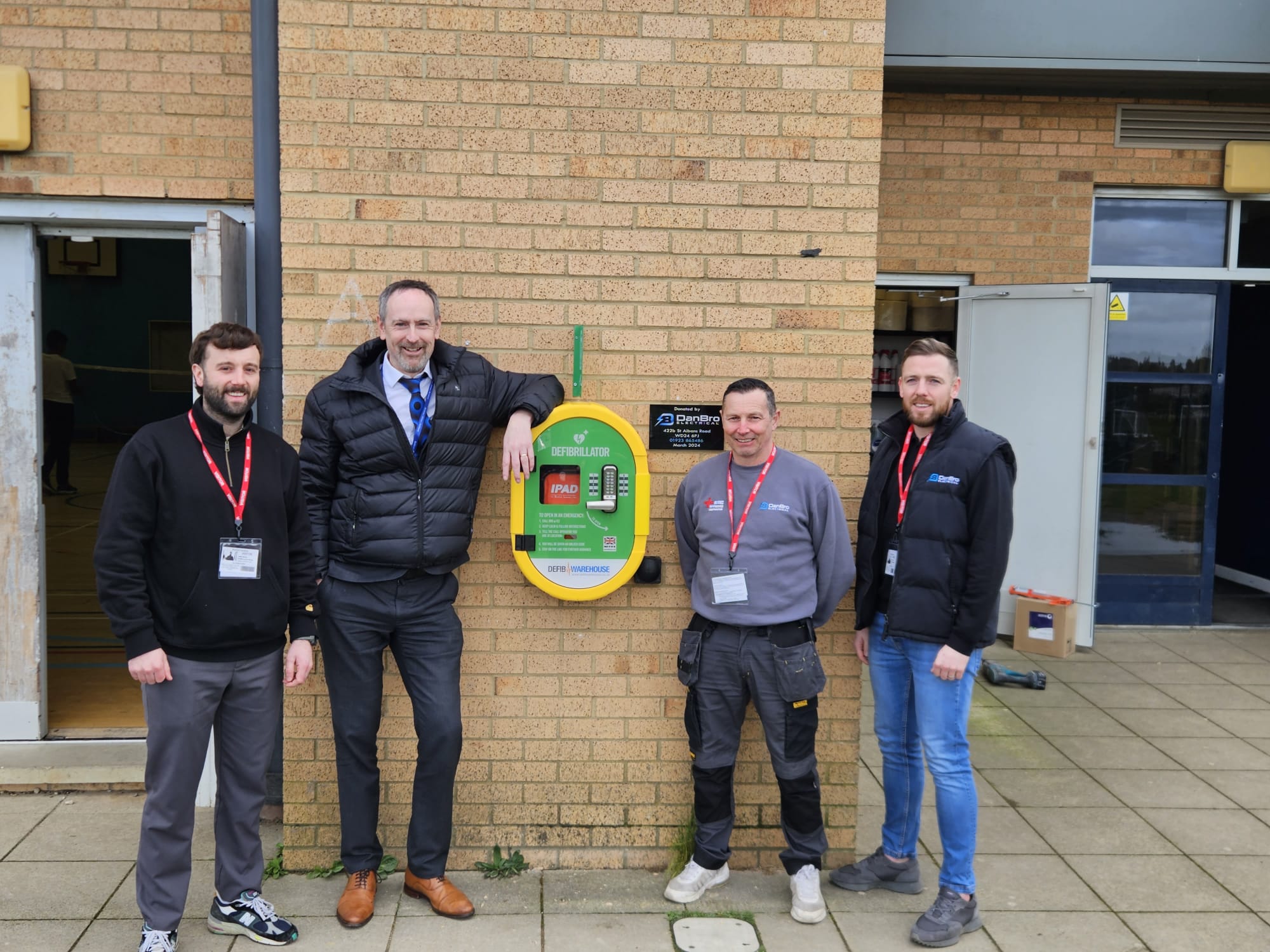 Danbro Electrical sponsors a new defibrillator installation at ...