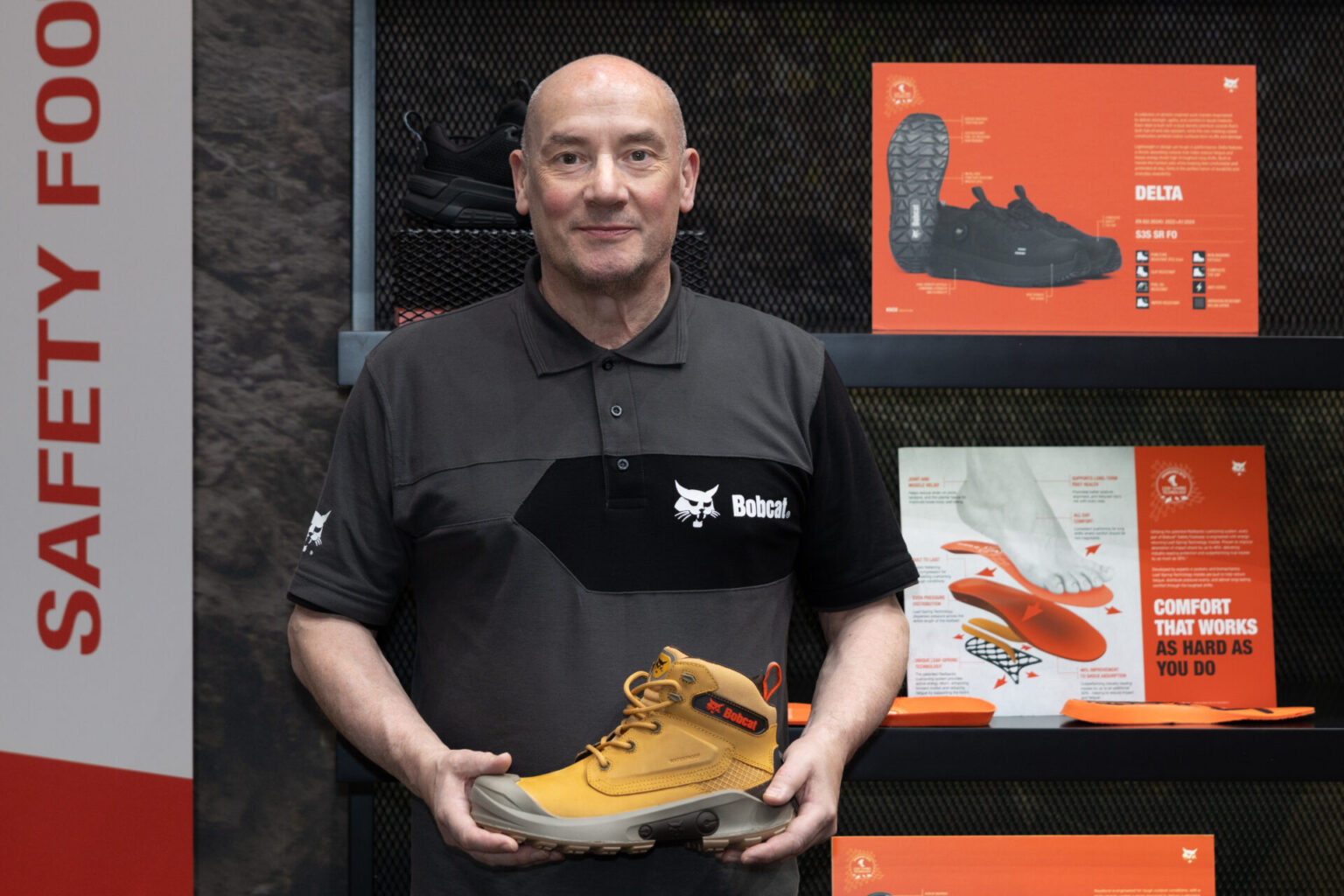Overland Shoes Kicks Off Bobcat Safety Footwear Launch with Winning Team