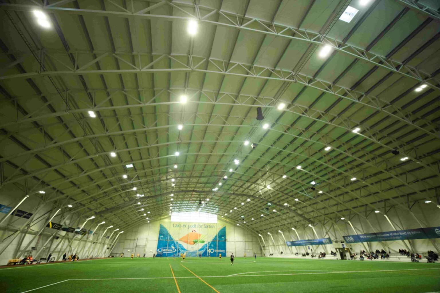Indoor home ground for football team above the Arctic Circle gets smart ...
